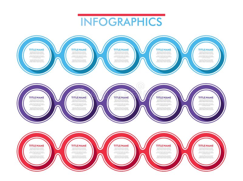 6 Steps Timeline. Square Shapes Modern Business Infographics.Label ...
