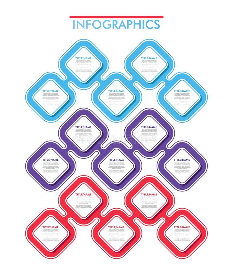 5 Steps Timeline. Square Shapes Modern Business Infographics.Label ...