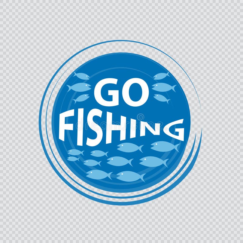 Go fishing logo stock illustration. Illustration of business - 142270048