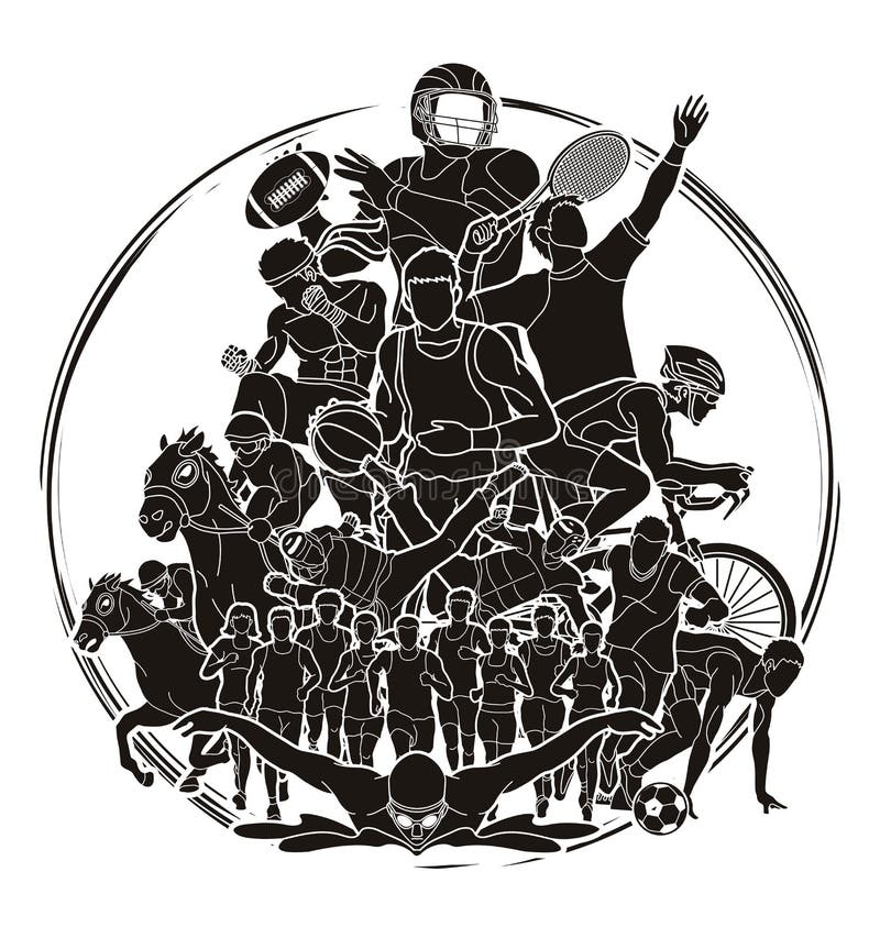 Silhouette Players All Sports Stock Illustrations – 38 Silhouette ...