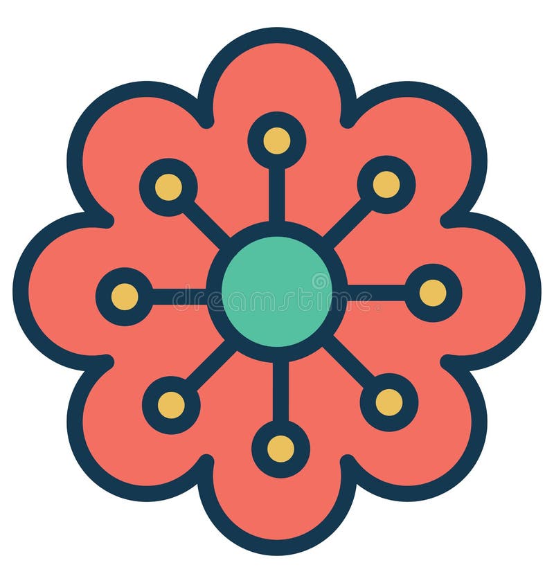 Print Bloom Vector Icon Which Can Easily Modified or Edit Stock Vector ...