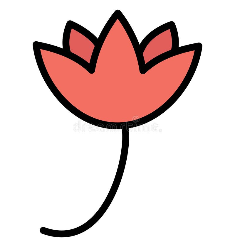 Bloom Vector Icon Which Can Easily Modified or Edit Stock Vector ...