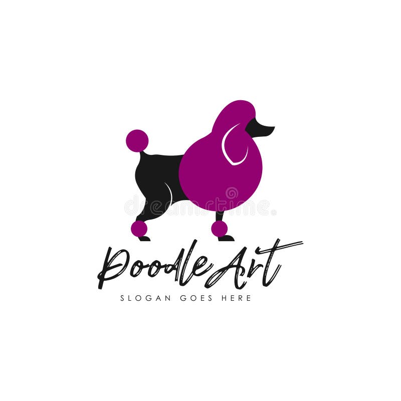 Poodle Dog Logo Vector. Animal Logo Template Stock Illustration ...