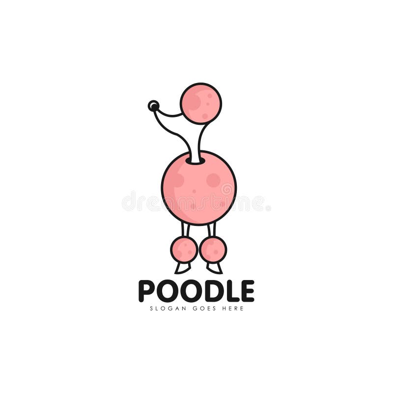 Poodle Dog Logo Vector. Animal Logo Template Stock Illustration ...