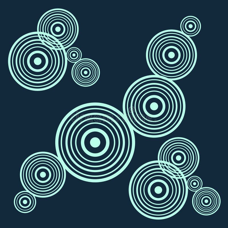 Abstract Circle Pattern Background, Vector Graphic Illustration. Stock ...