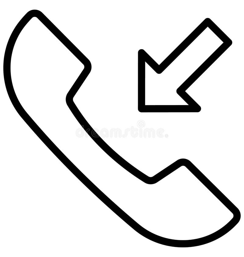 Incoming Isolated Vector Icon Which Can Easily Modify or Edit Stock ...