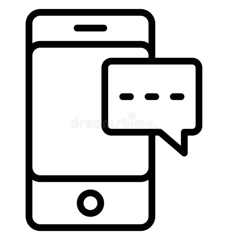 Chat Isolated Vector Icon Which Can Easily Modify or Edit Stock Vector ...