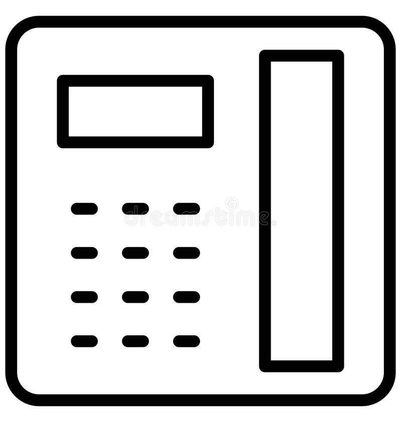 Landline Isolated Vector Icon Which Can Easily Modify or Edit Stock ...
