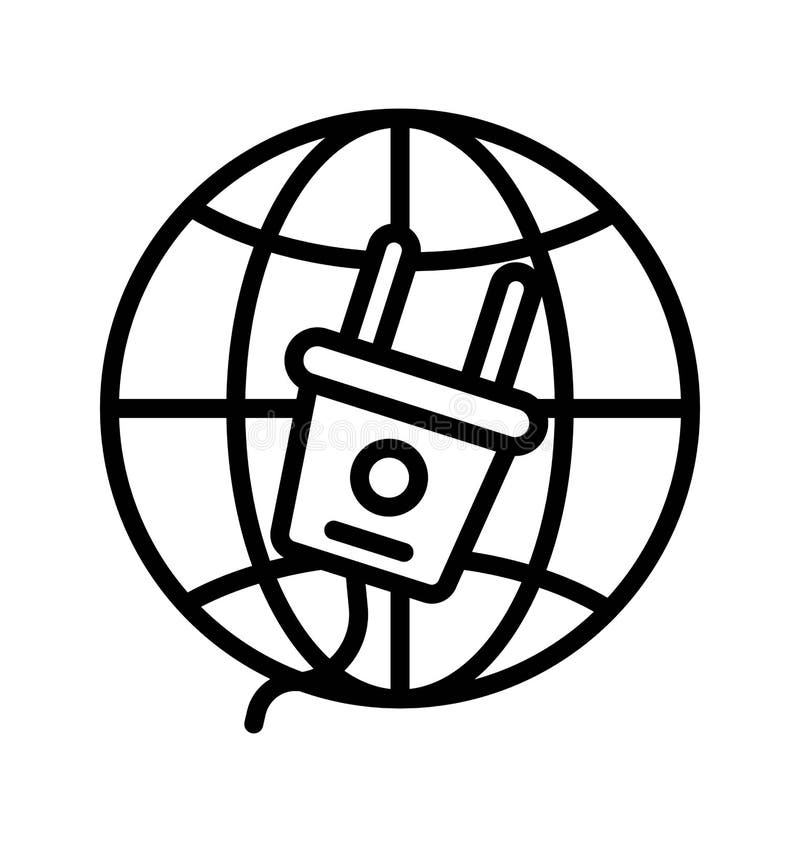 Internet Isolated Vector Icon Which Can Easily Modify or Edit Stock ...