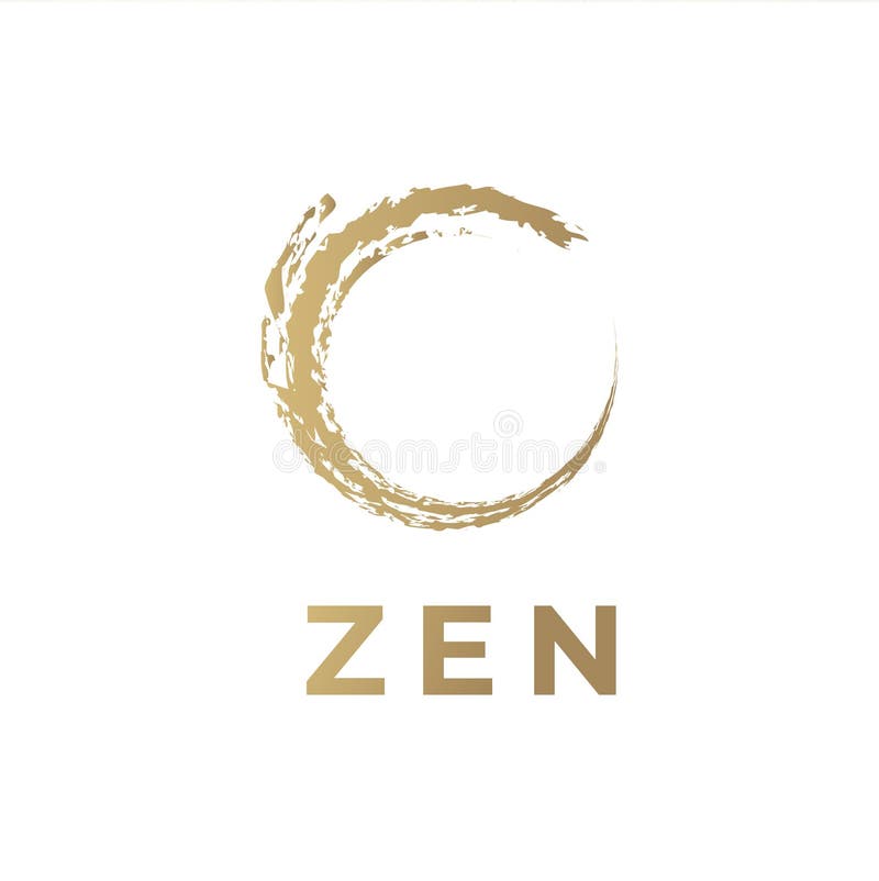Brush Painting - Enso Zen Circle Vector Zen Logo - Vector Stock Vector ...