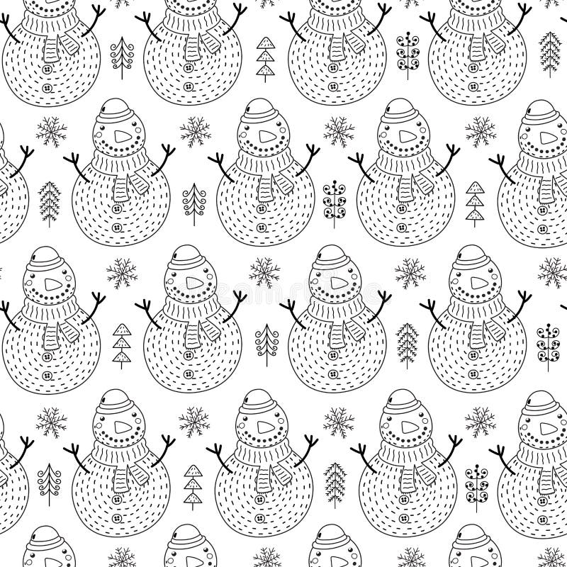 Snowman Zentangle Stock Illustrations – 75 Snowman Zentangle Stock ...