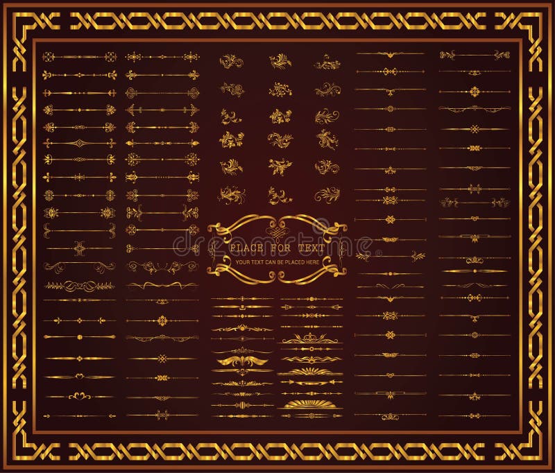 Nice Retro Object Decorative Ornaments Frames is Very Good Color Stock ...