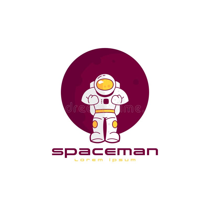 Spaceman Logo . Astronaut Logo Template Stock Illustration ...