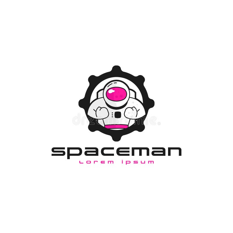 Spaceman Logo . Astronaut Logo Template Stock Illustration ...
