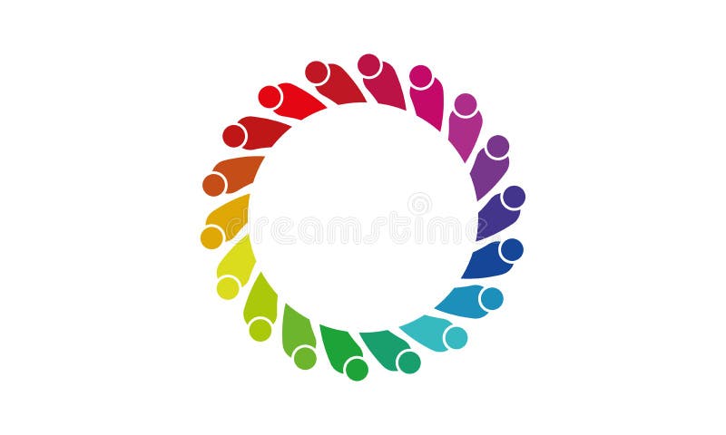 Team Work Logo - Rounded Team Work Union People Logo Template- Circular ...