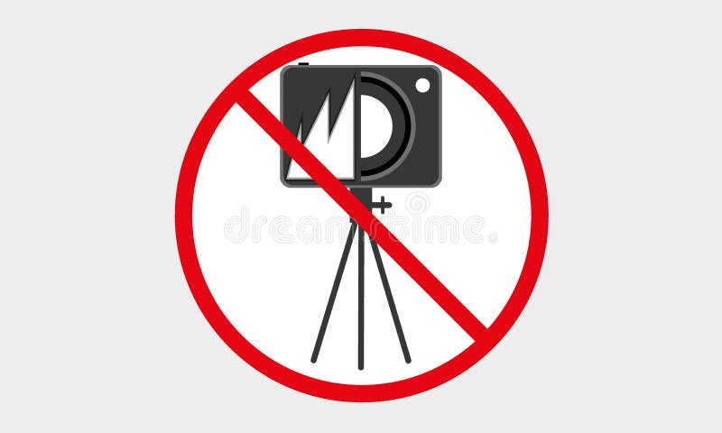 No Camera Icon No Photography Logo , No Stand Camera Symbol Stock ...