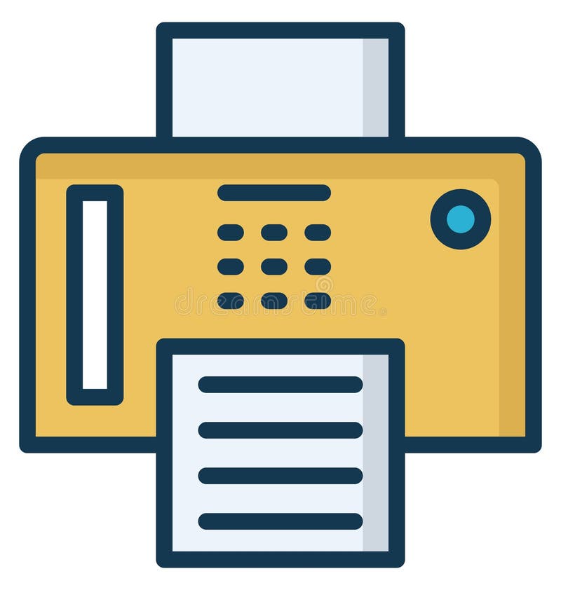 Fax Isolated Vector Icon Which Can Easily Modify or Edit Stock Vector ...