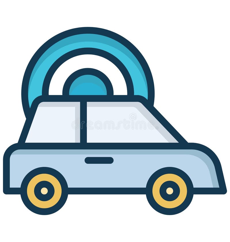 Automobile Isolated Vector Icon Which Can Easily Modify or Edit Stock ...