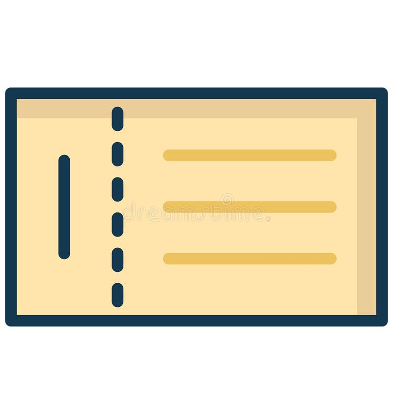 Ticket Isolated Vector Icon Which Can Easily Modify or Edit Stock ...