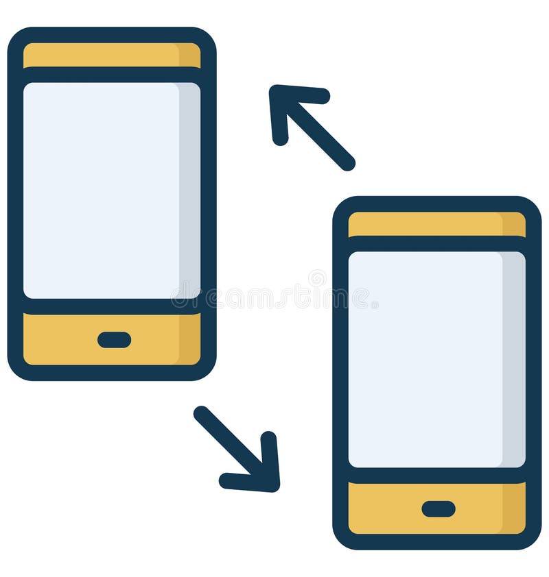 Dialed and Received Calls Isolated Vector Icon Which Can Easily Modify ...