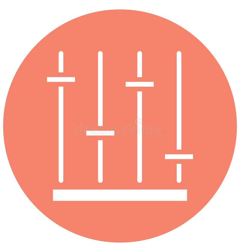 Adjuster Isolated Vector Icon Which Can Easily Modify or Edit Stock ...