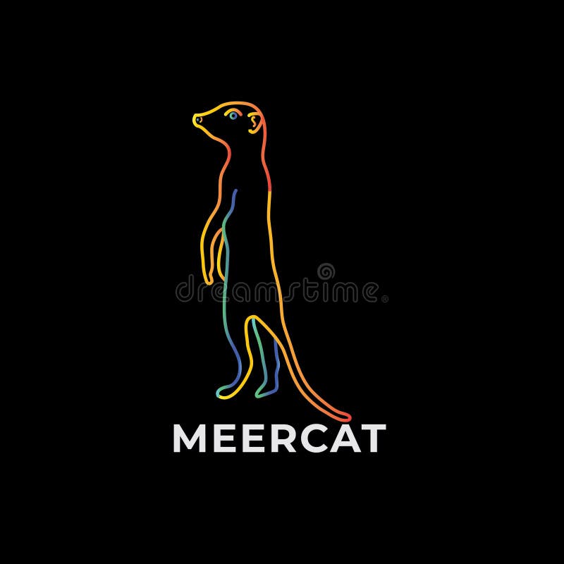Meerkat vector logo stock vector. Illustration of shape - 143022783