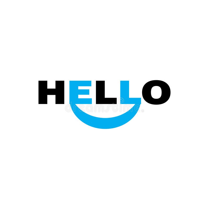 Hello Logo, Bright Emblem With Hello Word And Message Bubbles Vector ...