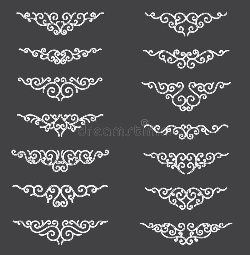 Ornamental Rule Lines. Decorative Vector Design Elements - Vector ...