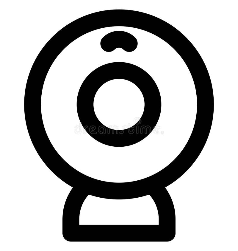 Security Camera Isolated Vector Icon Which Can Easily Modify or Edit ...