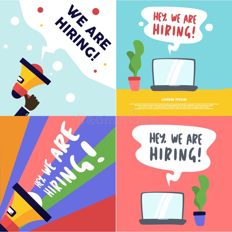 We are Hiring Vacancy Open Recruitment. Job Vacancy Banner Stock Vector ...