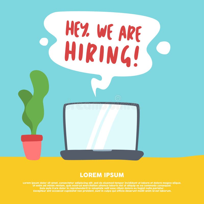 We are Hiring Vacancy Open Recruitment. Job Vacancy Banner Stock Vector ...
