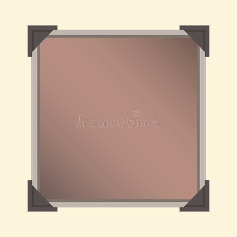 Vintage Square Frame Design Template Stock Vector - Illustration of ...