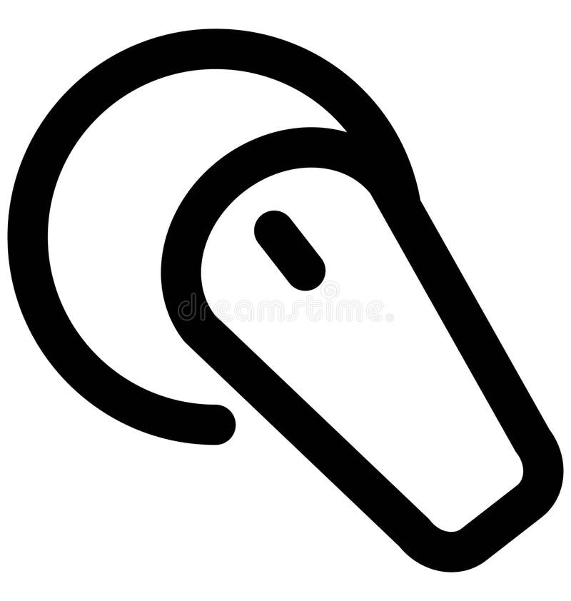 Bluetooth Headset Bold Line Icon Which Can Easily Modify or Edit and ...