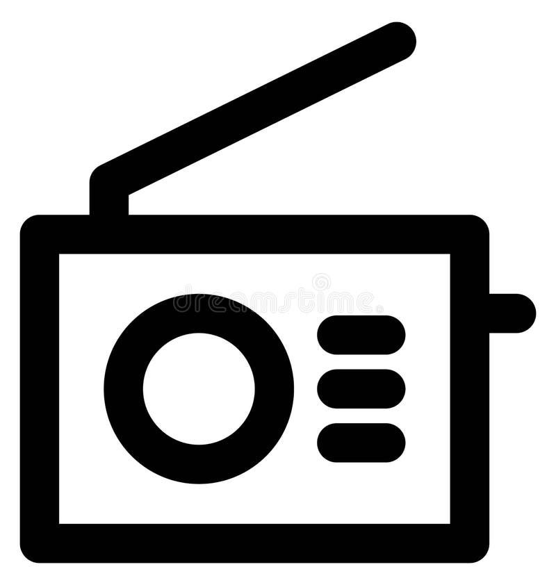Radio Bold Line Icon Which Can Easily Modify or Edit and Color As Well ...