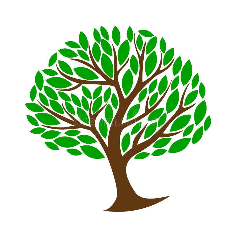 Color Tree, Template, Symbol Stock Vector - Illustration of green ...