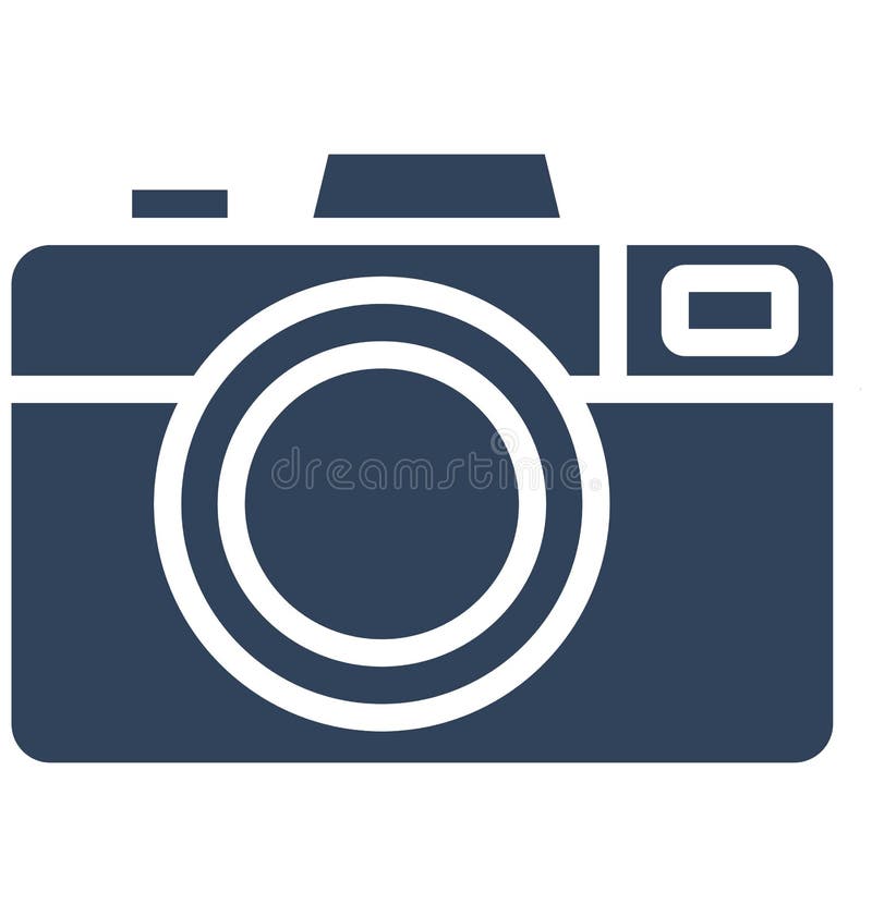 Camera Isolated Vector Icon Which Can Easily Modify or Edit Stock ...