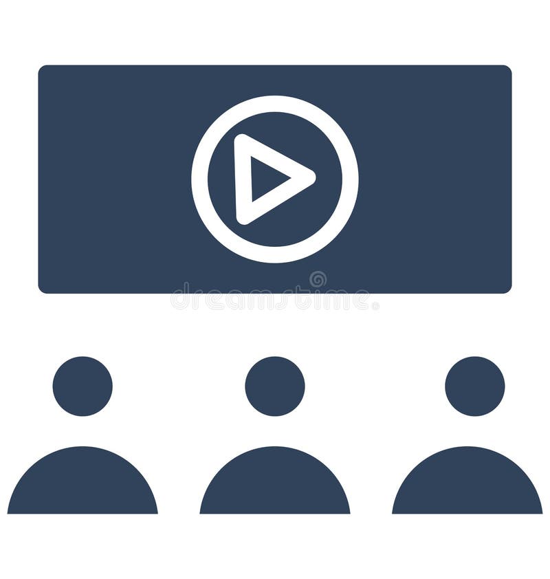 Telepresence Isolated Vector Icon Which Can Easily Modify or Edit Stock ...