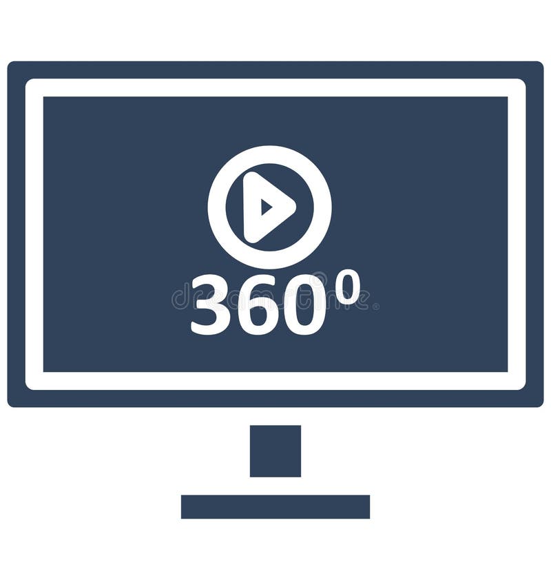 360 Degree Isolated Vector Icon Which Can Easily Modify or Edit Stock ...