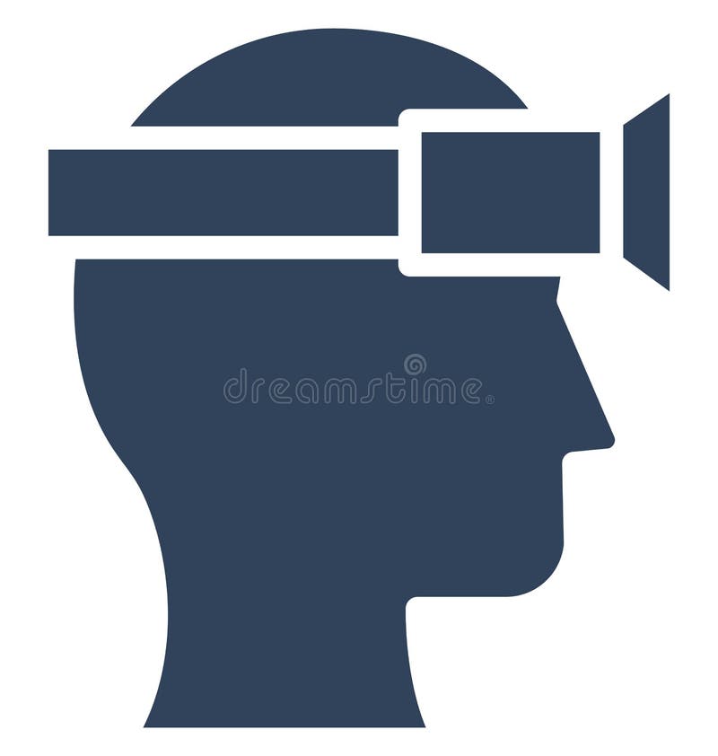 Head Mounted Display Isolated Vector Icon Which Can Easily Modify or ...