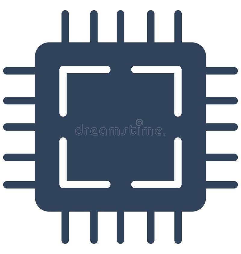Chip Isolated Vector Icon Which Can Easily Modify or Edit Stock ...