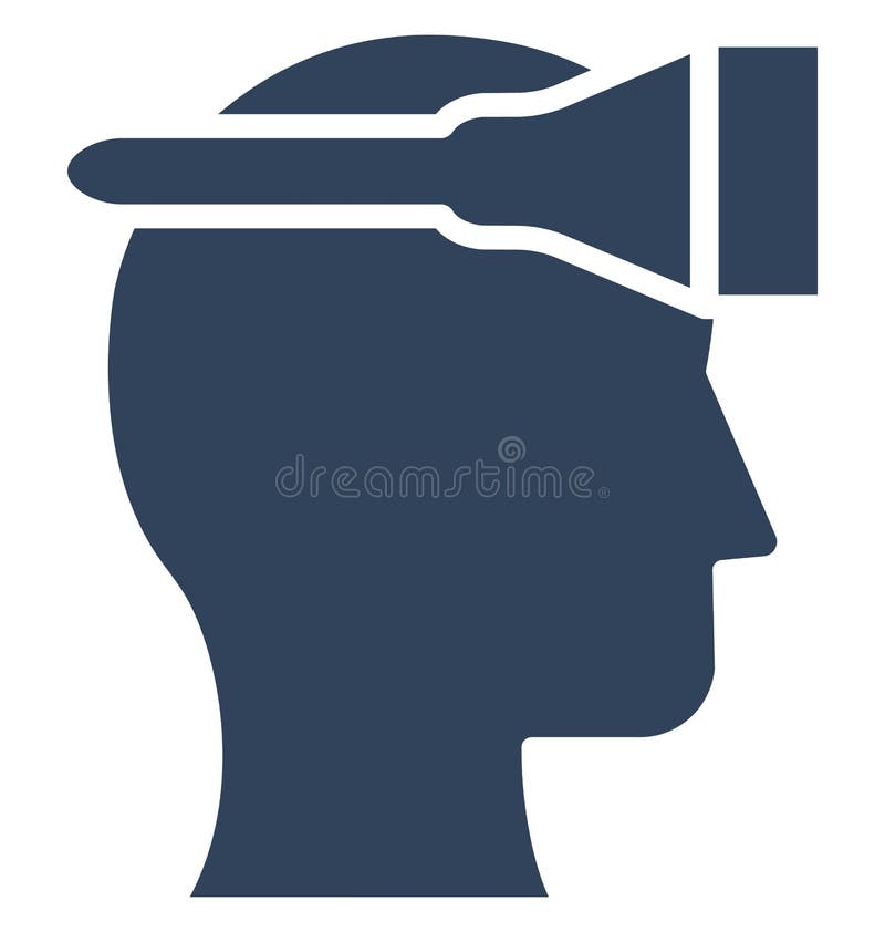 Head Mounted Display Isolated Vector Icon Which Can Easily Modify or ...