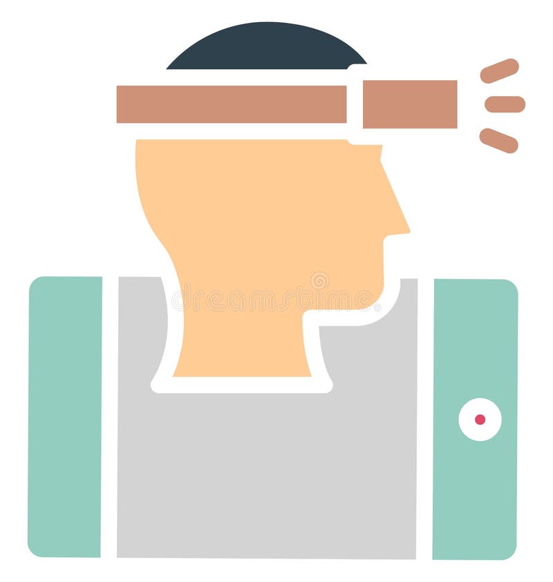 Head Mounted Display Isolated Vector Icon Which Can Easily Modify or ...