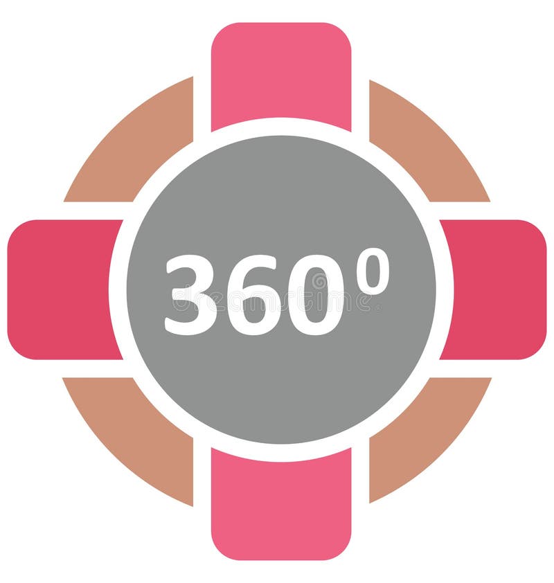 360 Degree Camera Isolated Vector Icon Which Can Easily Modify or Edit ...
