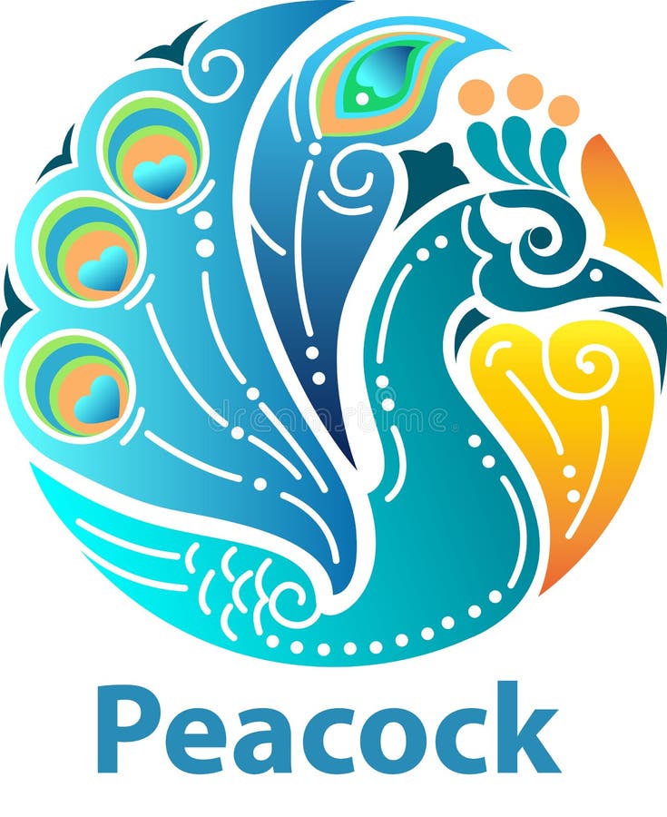 Batik Merak or Peacock Symbol Stock Vector - Illustration of elements ...