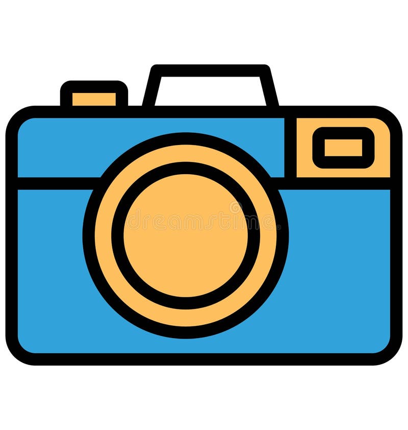 Camera Isolated Vector Icon Which Can Easily Modify or Edit Stock ...