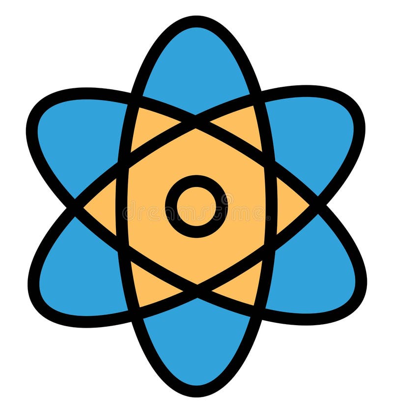 Atom Isolated Vector Icon Which Can Easily Modify or Edit Atom Isolated ...