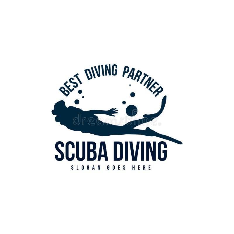 Scuba Diving Logo Template Vector. Diver Logo Concept Stock Vector ...