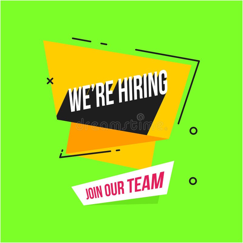 We are Hiring Vacancy Open Recruitment. Job Vacancy Banner Stock ...