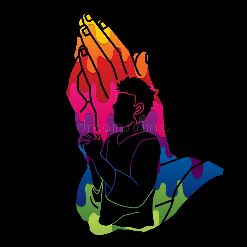 Prayer, Christian Praying ,Praise God, Worship Cartoon Graphic Stock ...
