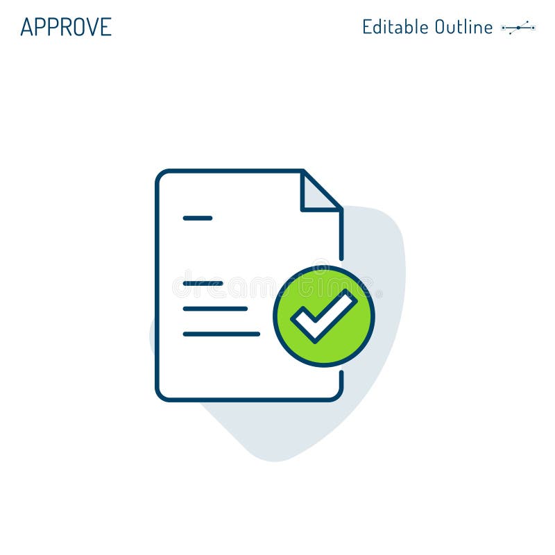 Agreement Icon, Quality Control Document, Document Compliance, Check ...